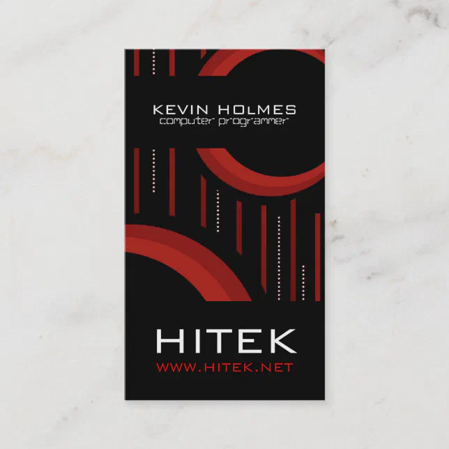 Modern Hi-Tech Business Card | Zazzle