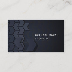 Modern Hi-tech Futuristic Geometric Shape Business Card | Zazzle