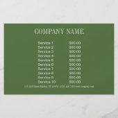 modern hip green diamond sparkles fashion girly flyer | Zazzle