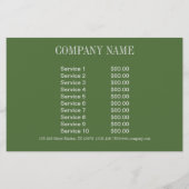 modern hip green diamond sparkles fashion girly flyer | Zazzle