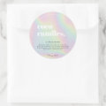 Modern Holographic-inspired Gradient Candle Label | Zazzle