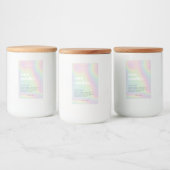 Modern Holographic-inspired Gradient Candle Label | Zazzle