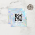 Modern Holographic QR Code Any Occasion Note Card | Zazzle