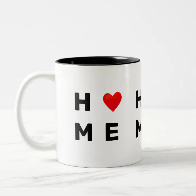 Modern Home & Heart Two-Tone Coffee Mug | Zazzle