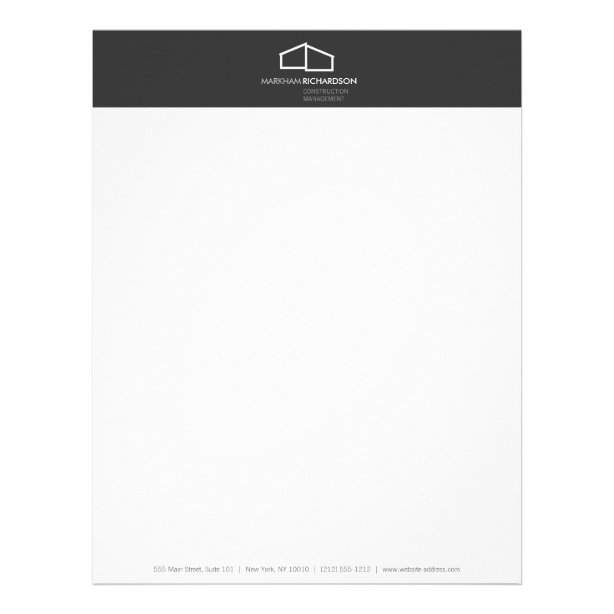 Home Construction Letterhead | Zazzle