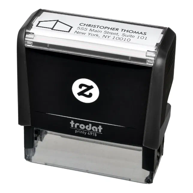 Modern Home Logo Real Estate, Realtor Self-inking Stamp | Zazzle