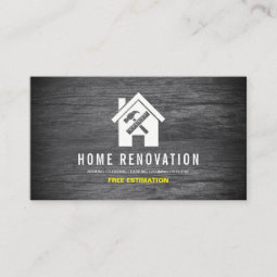 Modern Home Renovation Repair Handyman Business Card | Zazzle