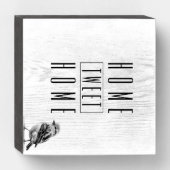 Modern Home Tweet Home Cute Small Bird Wooden Box Sign | Zazzle