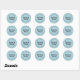 Modern Homemade Banana Bread Blue Classic Round Sticker | Zazzle