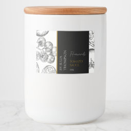 Modern Homemade Tomato Sauce Label | Zazzle