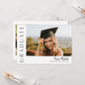 Modern Horizontal Photo Graduation Invitation | Zazzle