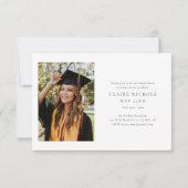 Modern Horizontal Photo Graduation Invitation | Zazzle