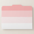 Modern Horizontal Stripe Pastel Blush Pink File Folder | Zazzle