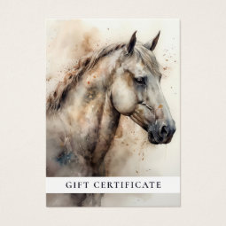 Modern Horse Riding Lessons Gift Certificate | Zazzle