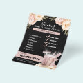 Modern House Cleaning Maid Service Classy Floral Flyer | Zazzle