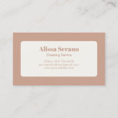Modern House Cleaning Service Boho Blush Maid Business Card | Zazzle