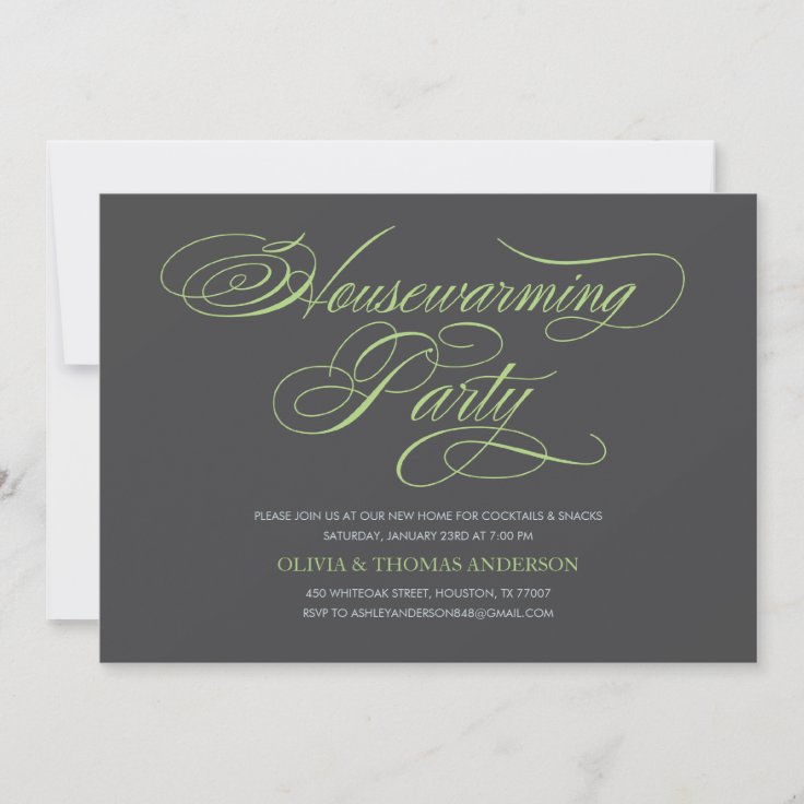 Modern Housewarming Party Invitations | Zazzle