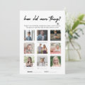Modern How Old Were They Photo Game Card | Zazzle