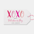 Modern Hugs & Kisses (XOXO) Valentine's Day Gift Tags | Zazzle