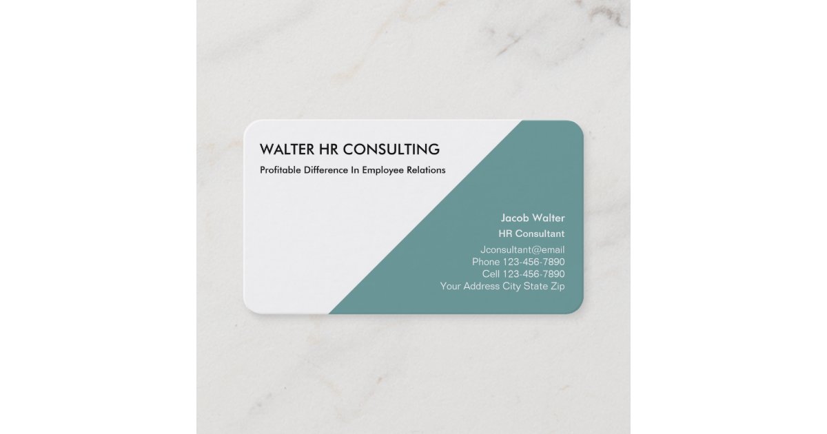 Modern Human Resources Business Cards | Zazzle