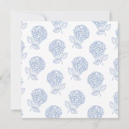 Modern Hydrangea Dusty Blue Floral Wedding Save The Date | Zazzle