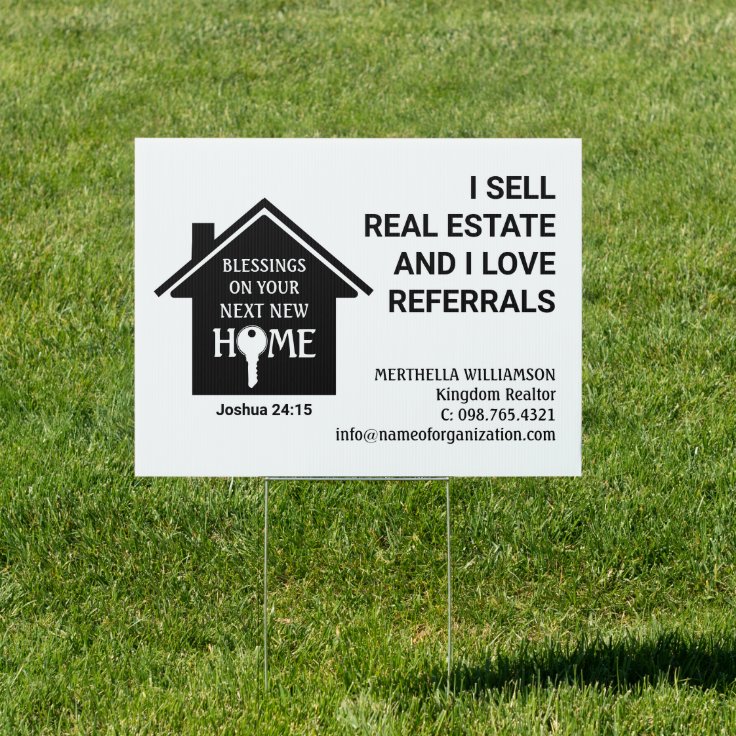 Modern I SELL REAL ESTATE Realtor Sign | Zazzle