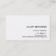 Modern Icon Silhouette court reporter | tan Business Card | Zazzle