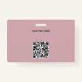 Modern ID card company logo photo QR code Badge | Zazzle