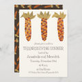 Modern Indian Corn or Maize Thanksgiving Invitation | Zazzle