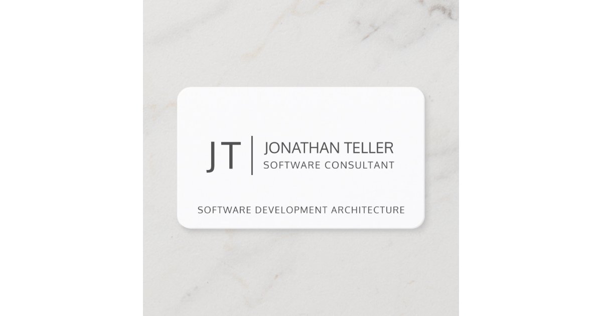 Modern Information Technology Professional Business Card | Zazzle