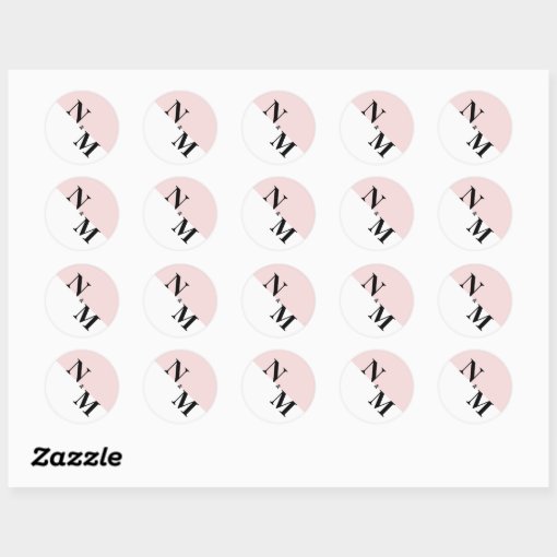 Modern Initial Stickers | Zazzle