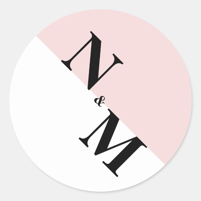 Modern Initial Stickers | Zazzle.com