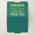 Modern Inspirational Typography Quote File Folder | Zazzle