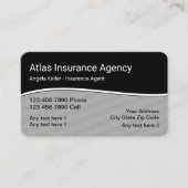 Modern Insurance Agency Business Card | Zazzle