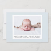 Modern Introducing Baby Script Birth Announcement | Zazzle