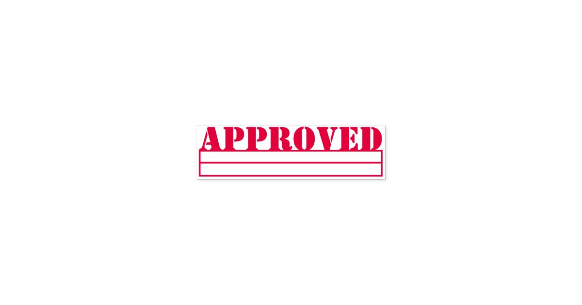 Modern Invoice Office Approved Self-inking Stamp | Zazzle