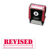 Modern Invoice Office Revised Self-inking Stamp | Zazzle