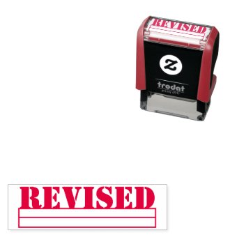 Modern Invoice Office Revised Self-inking Stamp | Zazzle