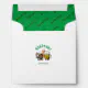 Modern Irish Sláinte! Cartoon Beer Green Square Envelope | Zazzle