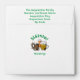 Modern Irish Sláinte! Cartoon Beer Green Square Envelope | Zazzle