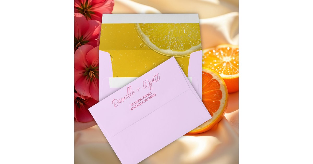 Modern Italian Summer Envelope | Zazzle
