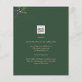 Modern JUNIPER Green GOLD Wedding Invite Flyer | Zazzle