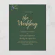 Modern JUNIPER Green GOLD Wedding Invite Flyer | Zazzle