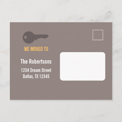 Modern Key Moving Postcards | Zazzle
