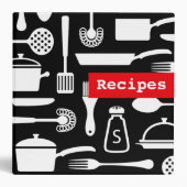Modern kitchen recipe binder / organizer | Zazzle