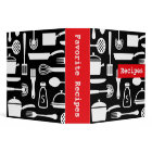 Modern kitchen recipe binder / organizer | Zazzle