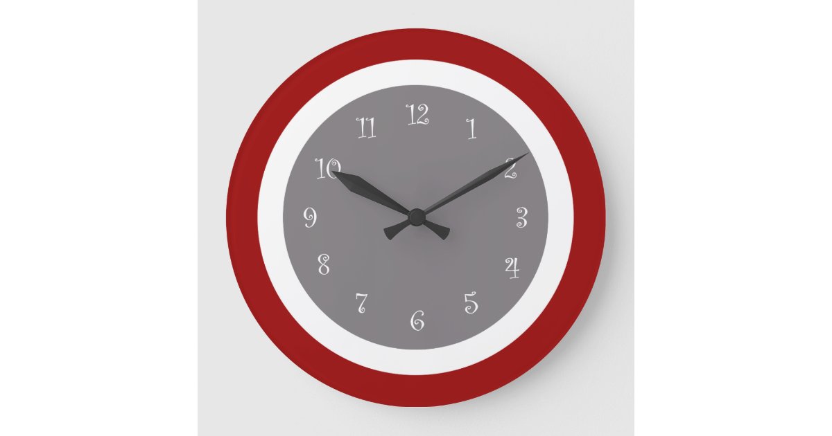 Modern Kitchen Wall Clocks | Zazzle