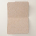 Modern Kraft Accent Business Personal File Folder | Zazzle