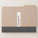 Modern Kraft Accent Business Personal File Folder | Zazzle