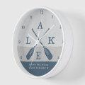 Modern Lake House Custom Coordinates Clock | Zazzle